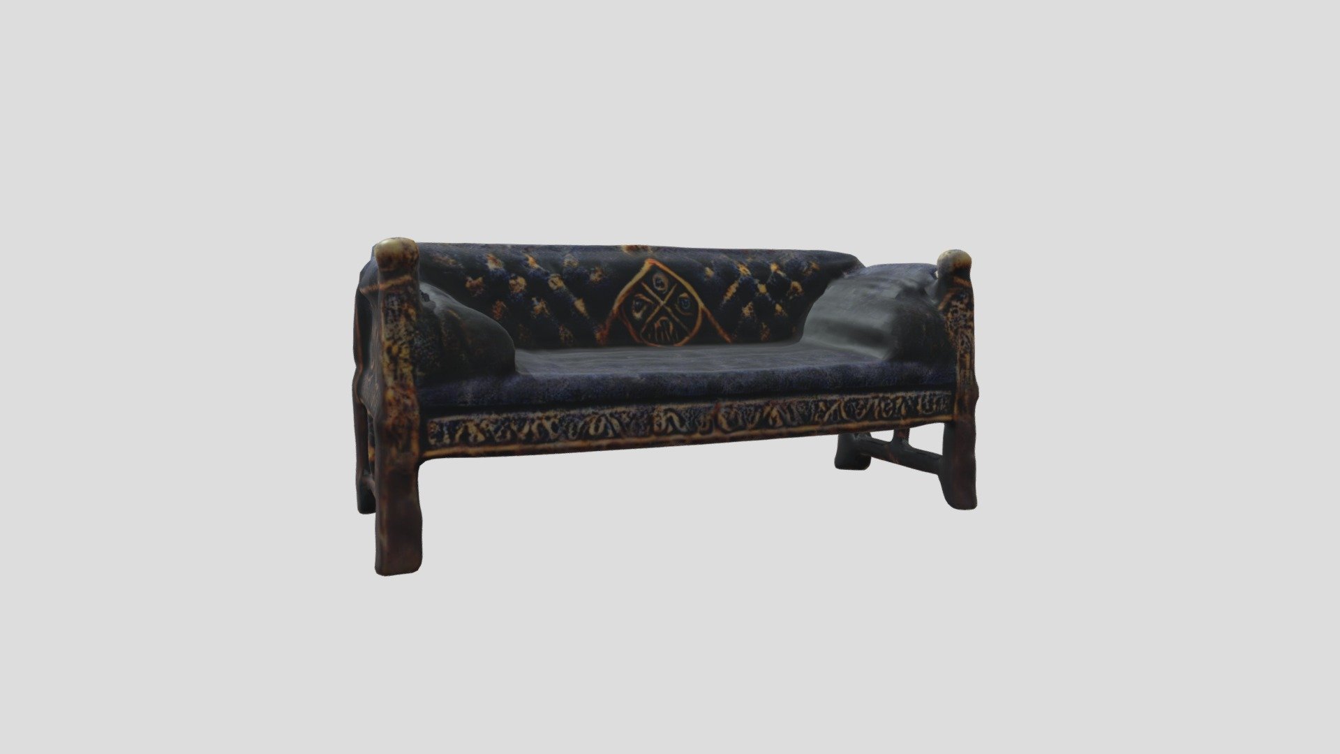 Old medieval couch - Buy Royalty Free 3D model by blackdalia79 [c3bafd4 ...