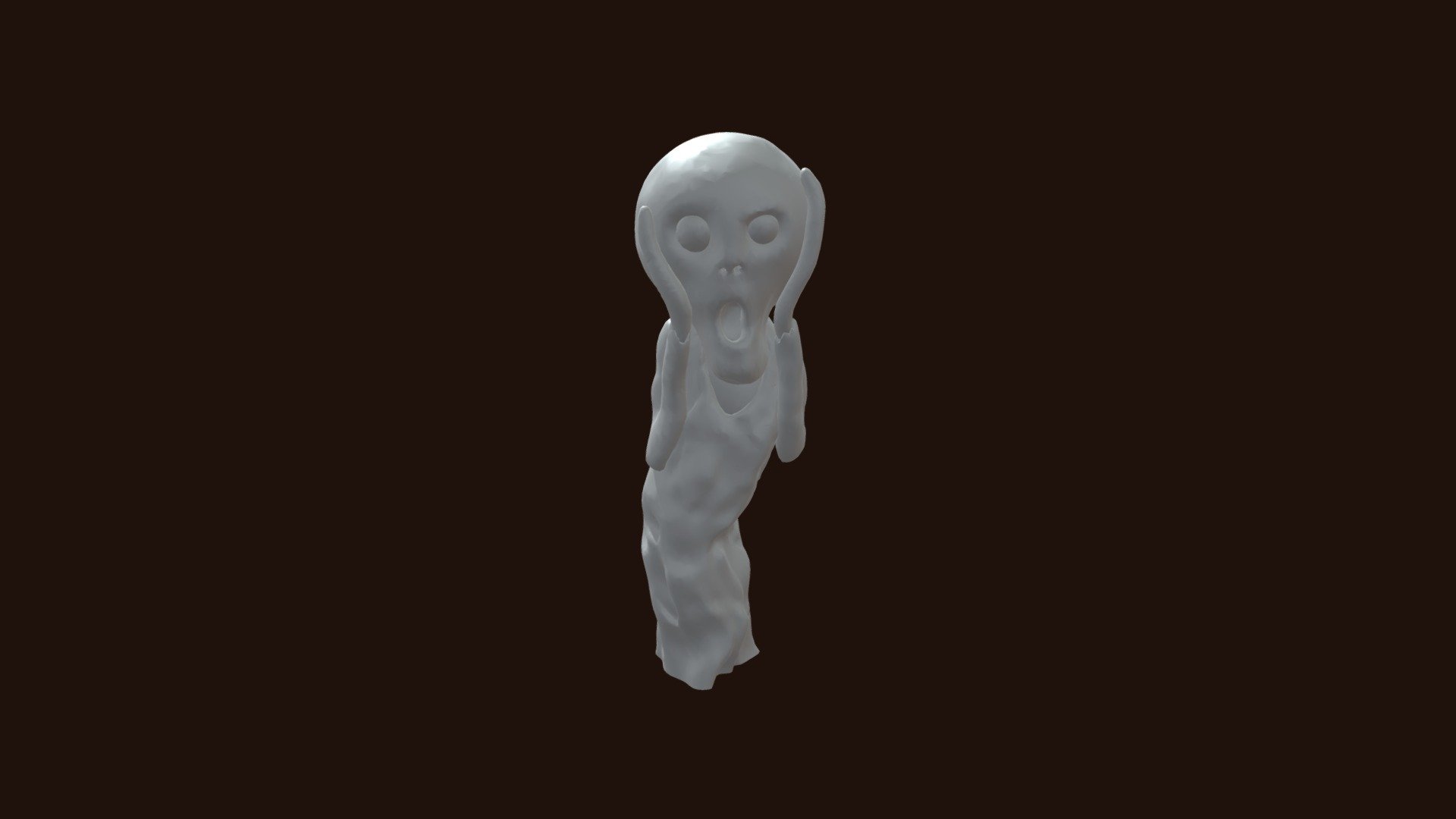The Scream - Download Free 3D model by mhmdalan [c3bedf8] - Sketchfab