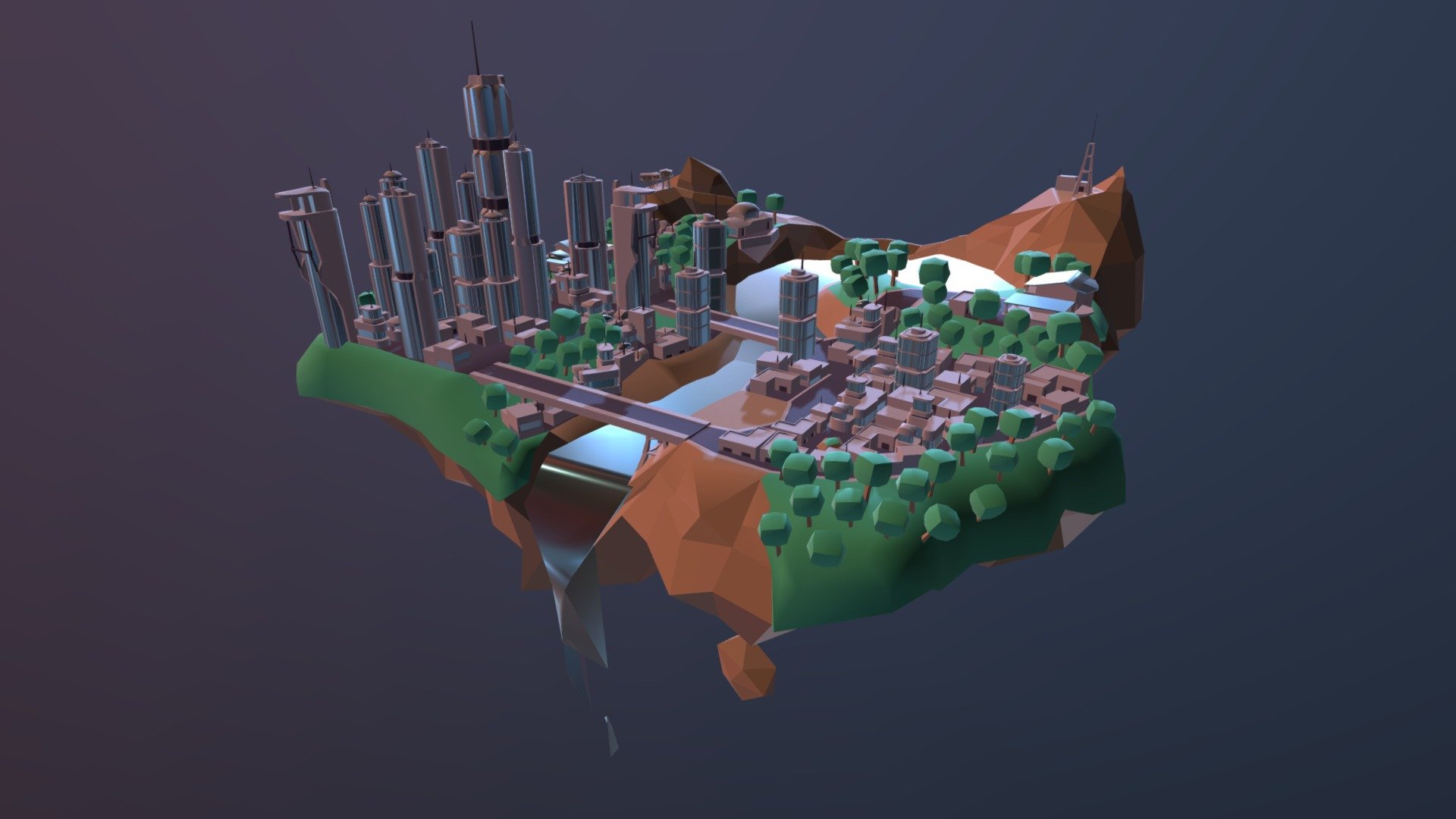 City - 3D model by harrisonke [c3bf3ab] - Sketchfab