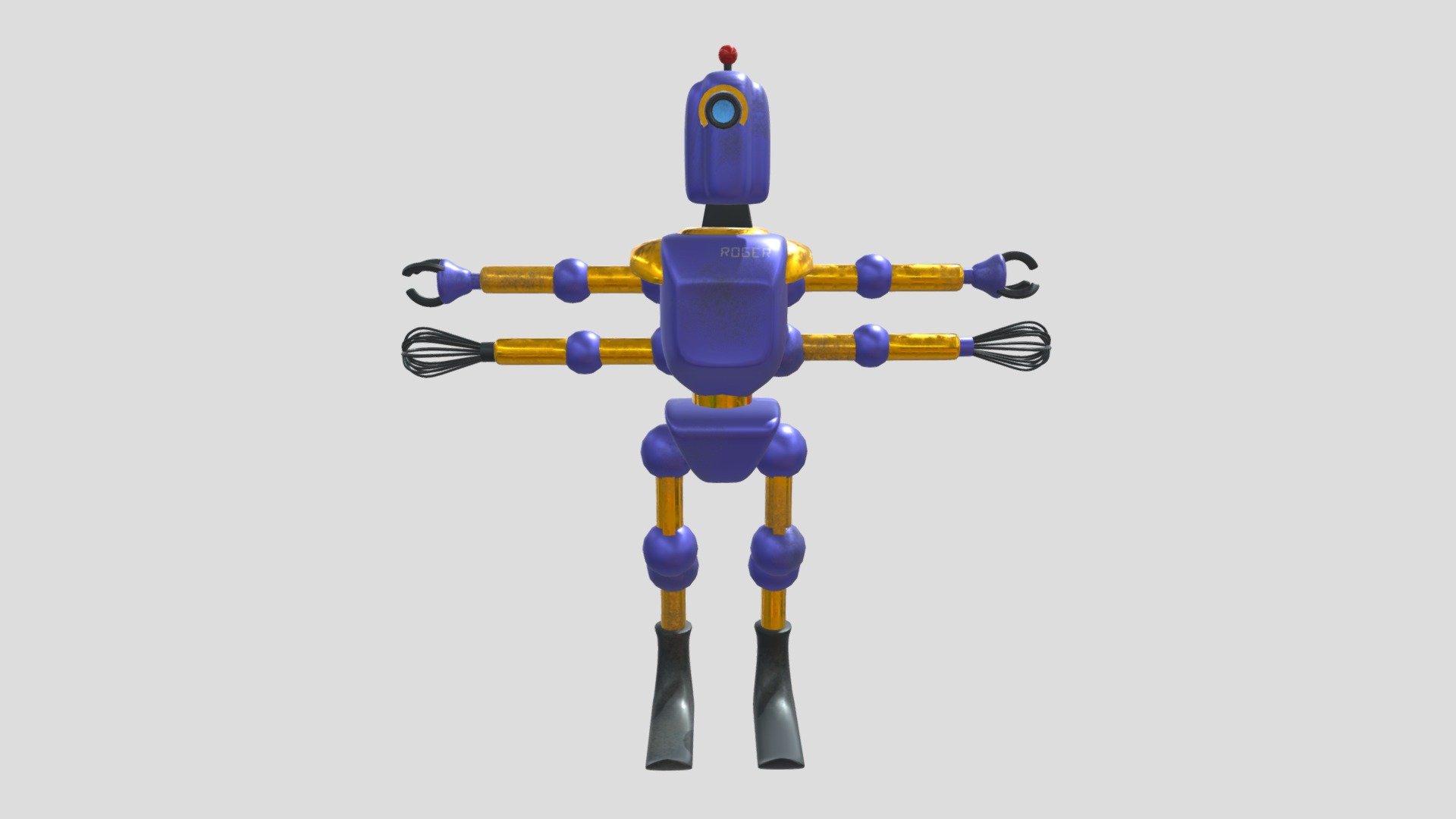 Roger the Robot - 3D model by NohelyH8 [c3bfd27] - Sketchfab