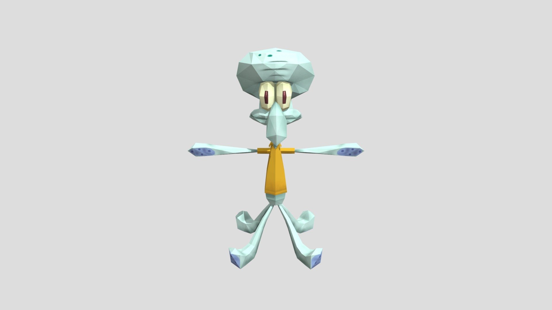 GameCube - Nickelodeon Party Blast - Squidward T - Download Free 3D model by kyle.river.withem ...