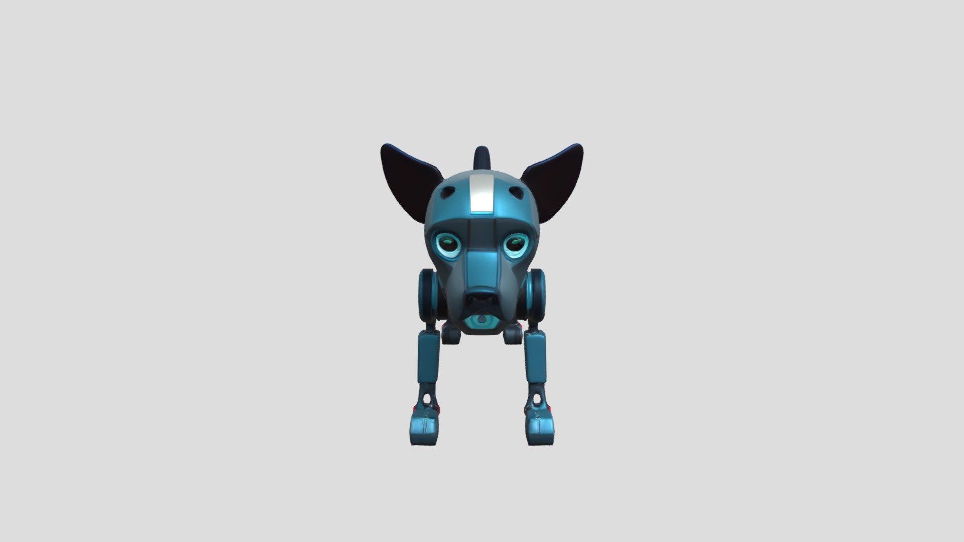 Robotic dog with LED features - 3D model by allefduraes [c3c3858 ...