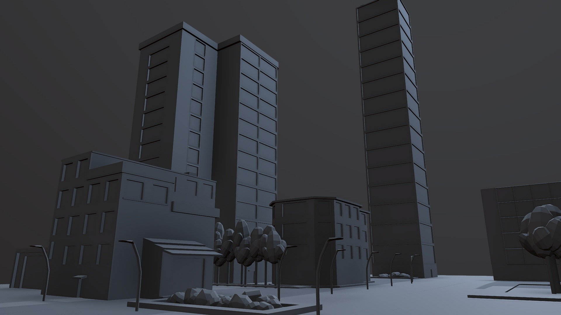SKYLINE LOWPOLY - Download Free 3D model by Sebas (@sebastian ...