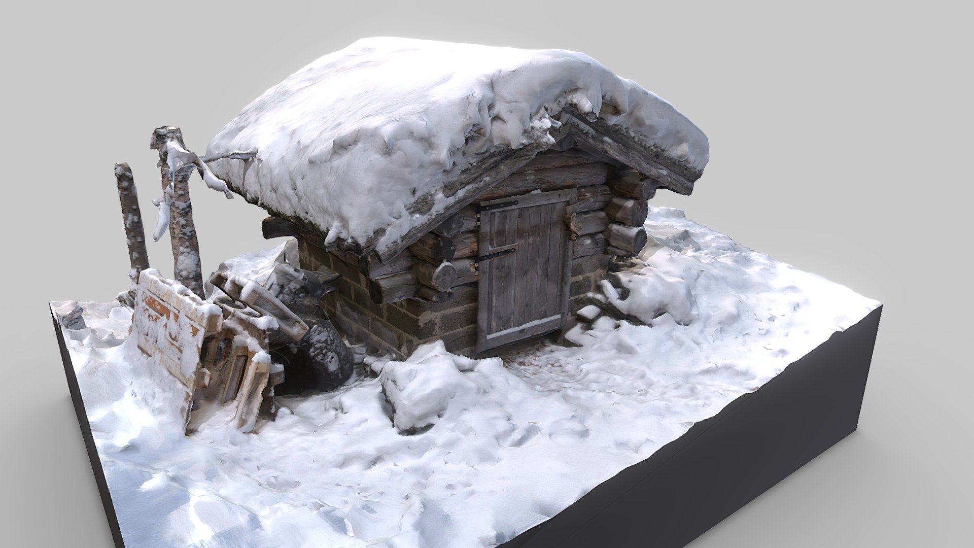 Snowy Hut - Buy Royalty Free 3D model by artfletch [c3c5b52 ...