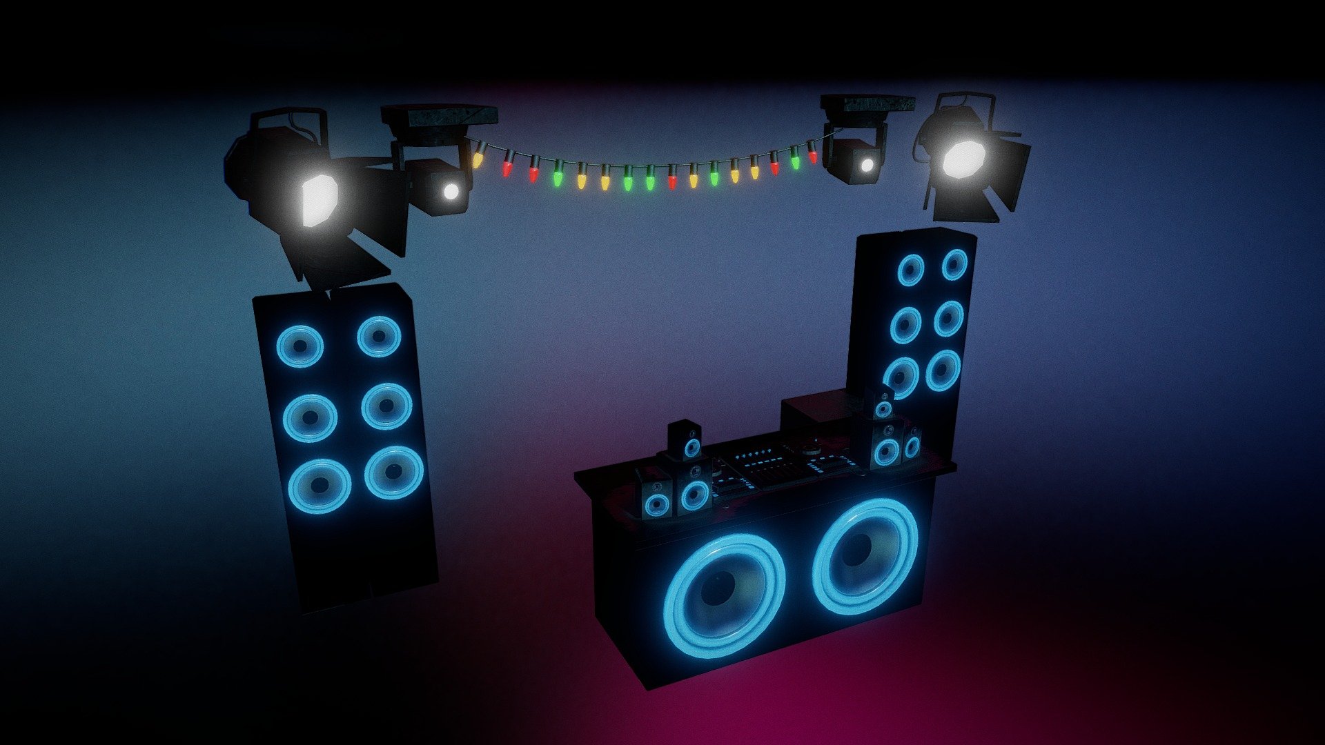 Sound system - Download Free 3D model by Dudzy [c3c653e] - Sketchfab