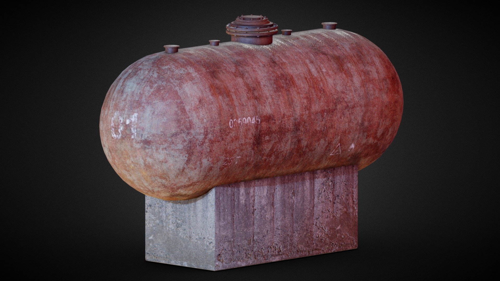 Rusty Oil Tank [Low-Poly model] - Download Free 3D model by MrUnity ...