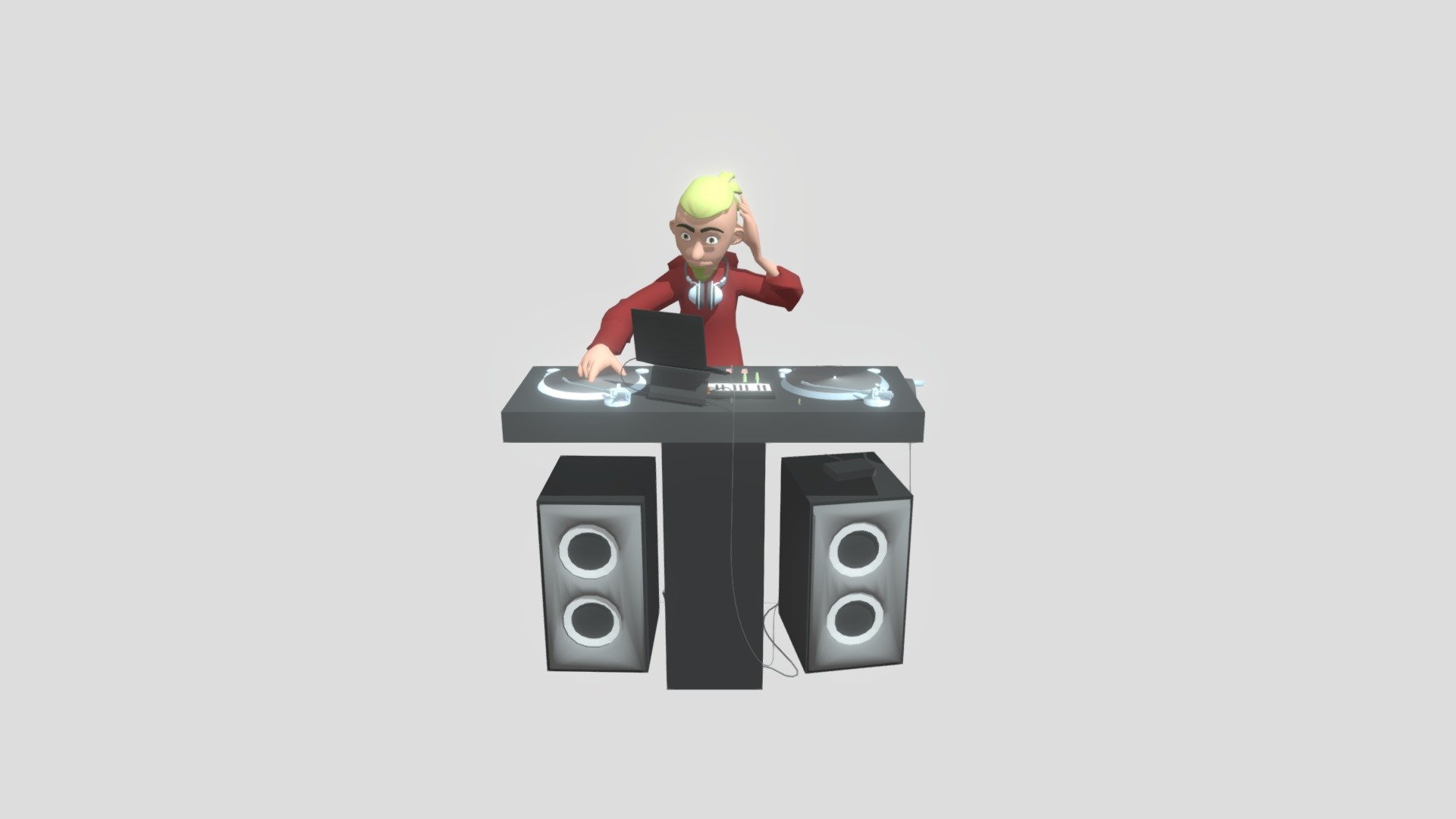 DJ_animated - 3D model by contrazos [c3c8cd8] - Sketchfab