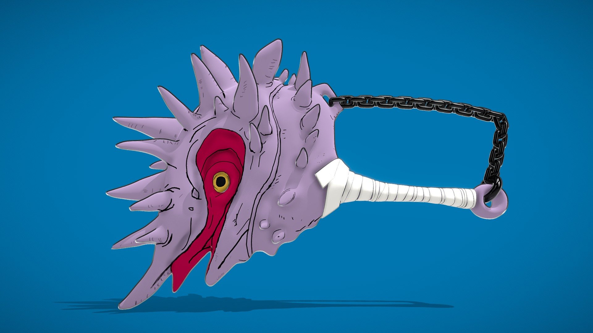 Conch Shell Mace Fan Art 🐚🔨 - Download Free 3D model by Manellopgar ...