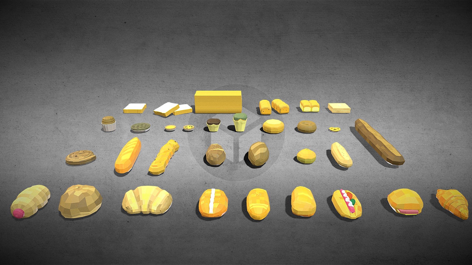 Bread Pack - Buy Royalty Free 3D model by businessyuen [c3cbb24 ...