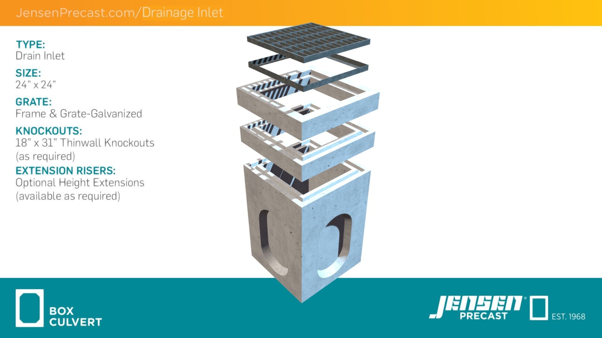 Jensen Precast Drop Inlet 2424 - 3D model by JensenPrecast [c3ce80b ...