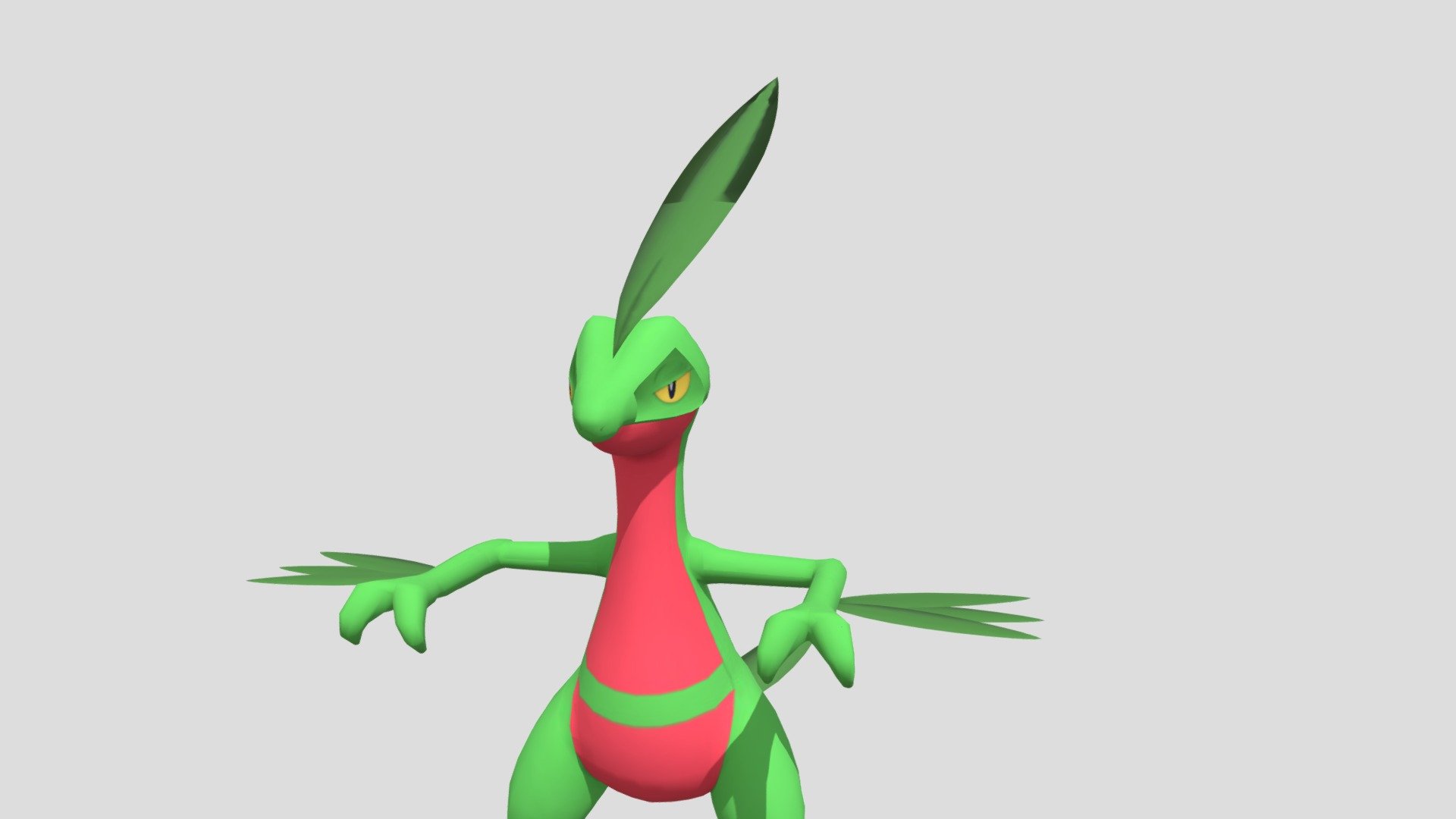Pokedex 3D Pro: Grovyle - 3D model by pawelnzuerastriguyn [c3cea84 ...