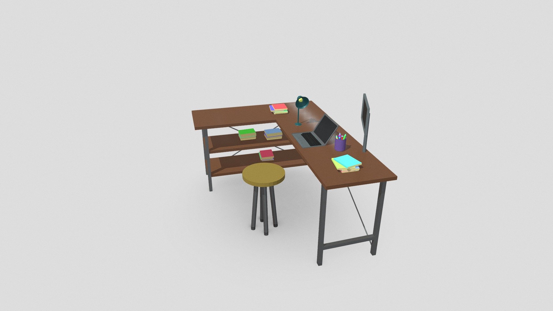 laptop home office - 3D model by larissabatistagil1 [c3d2e3b] - Sketchfab