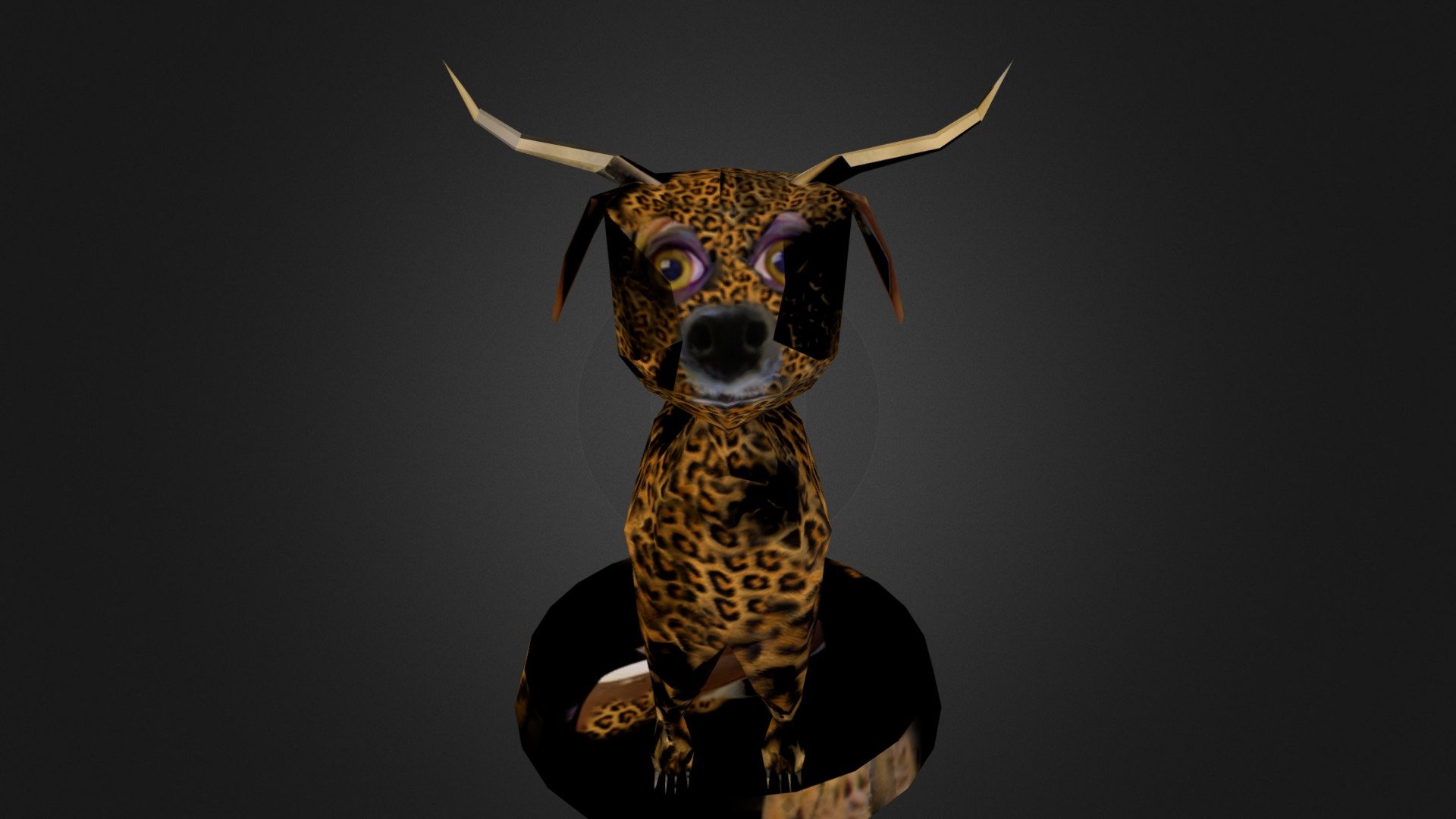 horn leopard Dog - 3D model by valakaslove [c3d5e15] - Sketchfab