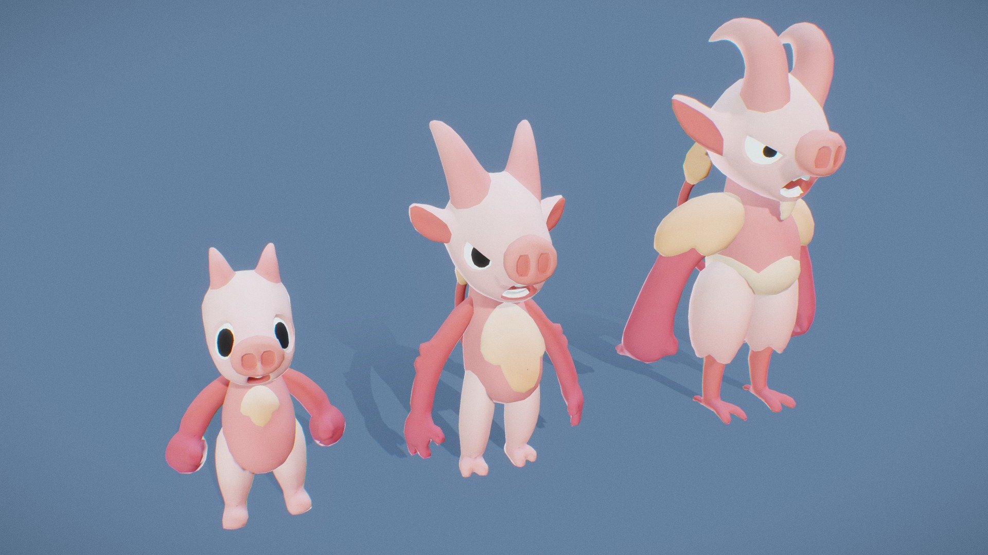 Cartoon Characters - Imp Warriors - Buy Royalty Free 3D model by notfun ...