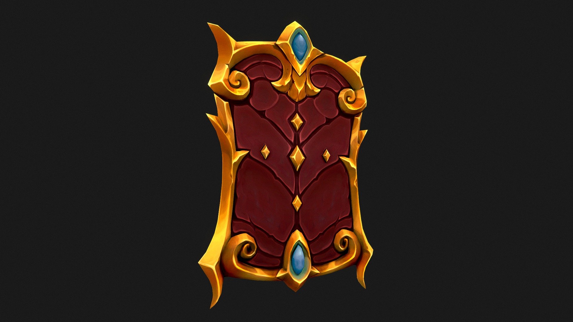 Hand Painted Shield - 3D model by Paul.Alexander.Avgeris [c3d7025 ...