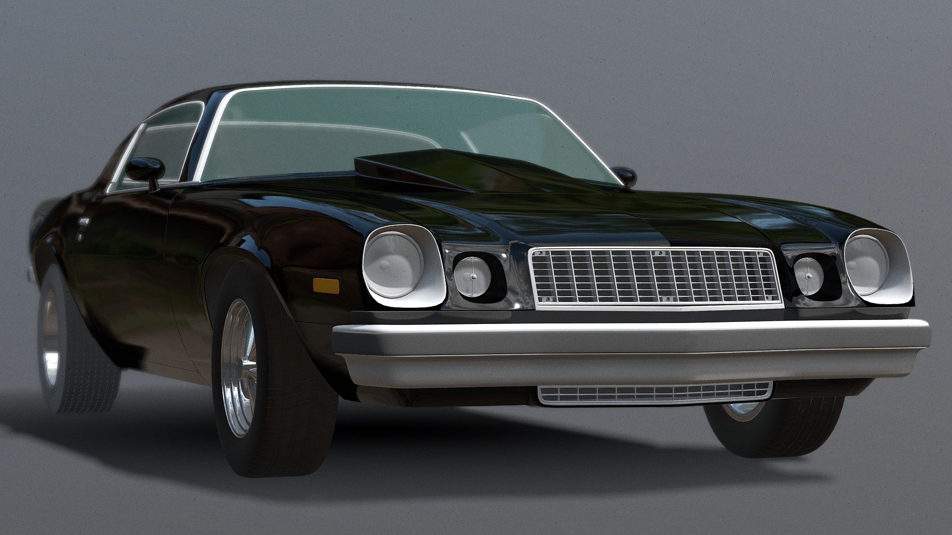 Chevrolet Camaro 1975 – HQ 3D Model - Download Free 3D model by Q ...