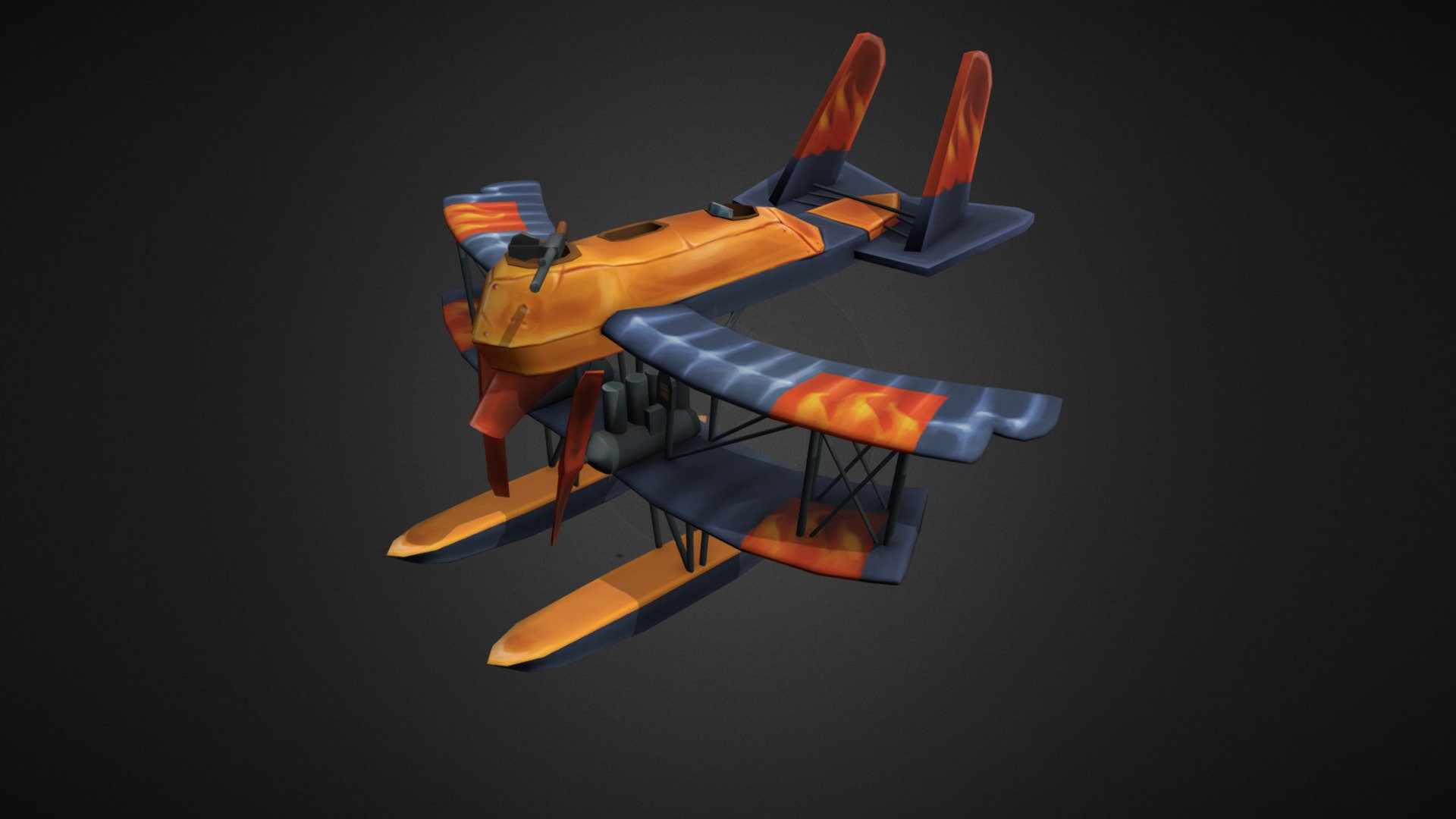 Stylized Gotha UWD plane - 3D model by Alex Sterneckert (@asternec ...