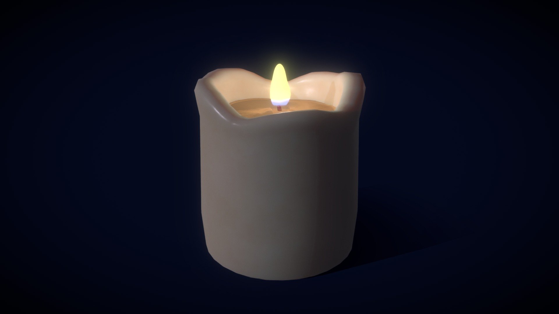 Simple candle - Download Free 3D model by Shannen Art (@shannen_art ...