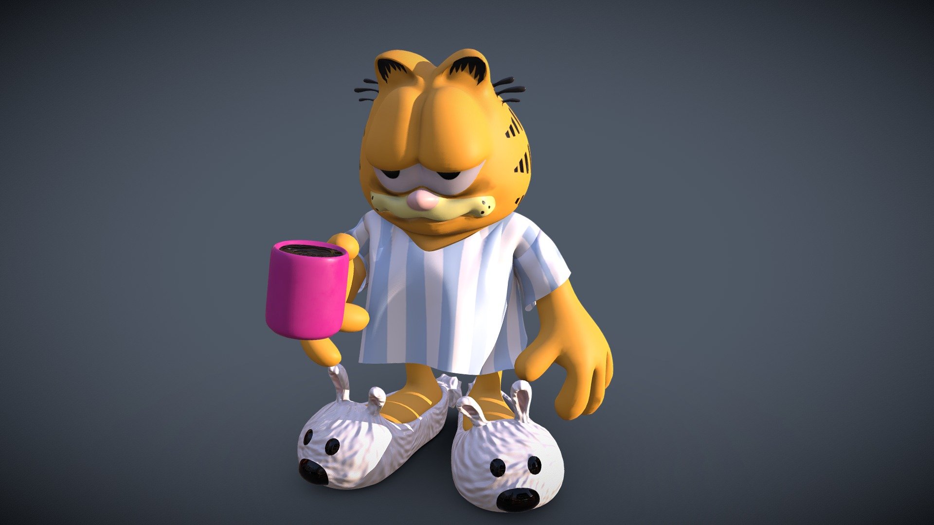 garfield - 3D model by Création et Nouveaux Médias - UQAT [c3d9f29 ...