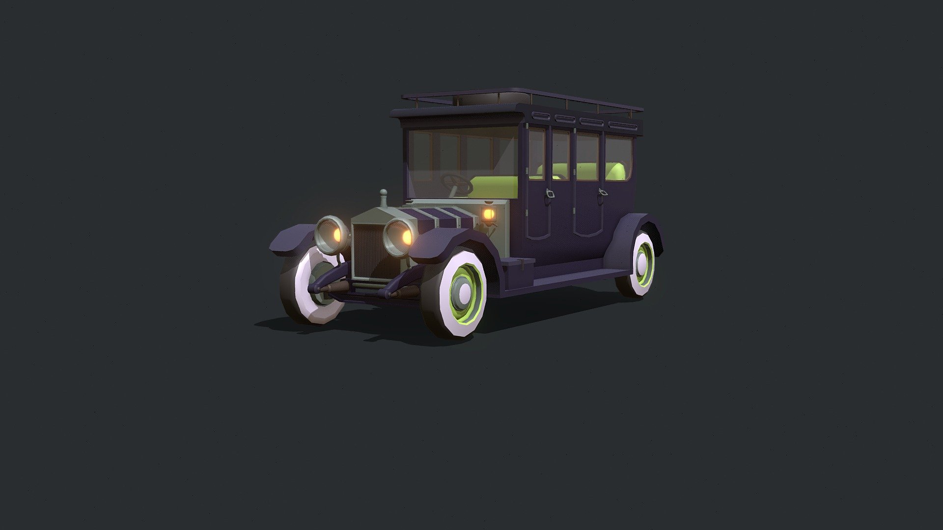 XYZ Homework 06:Retro Car - Download Free 3D model by Jaffer_Grishko ...