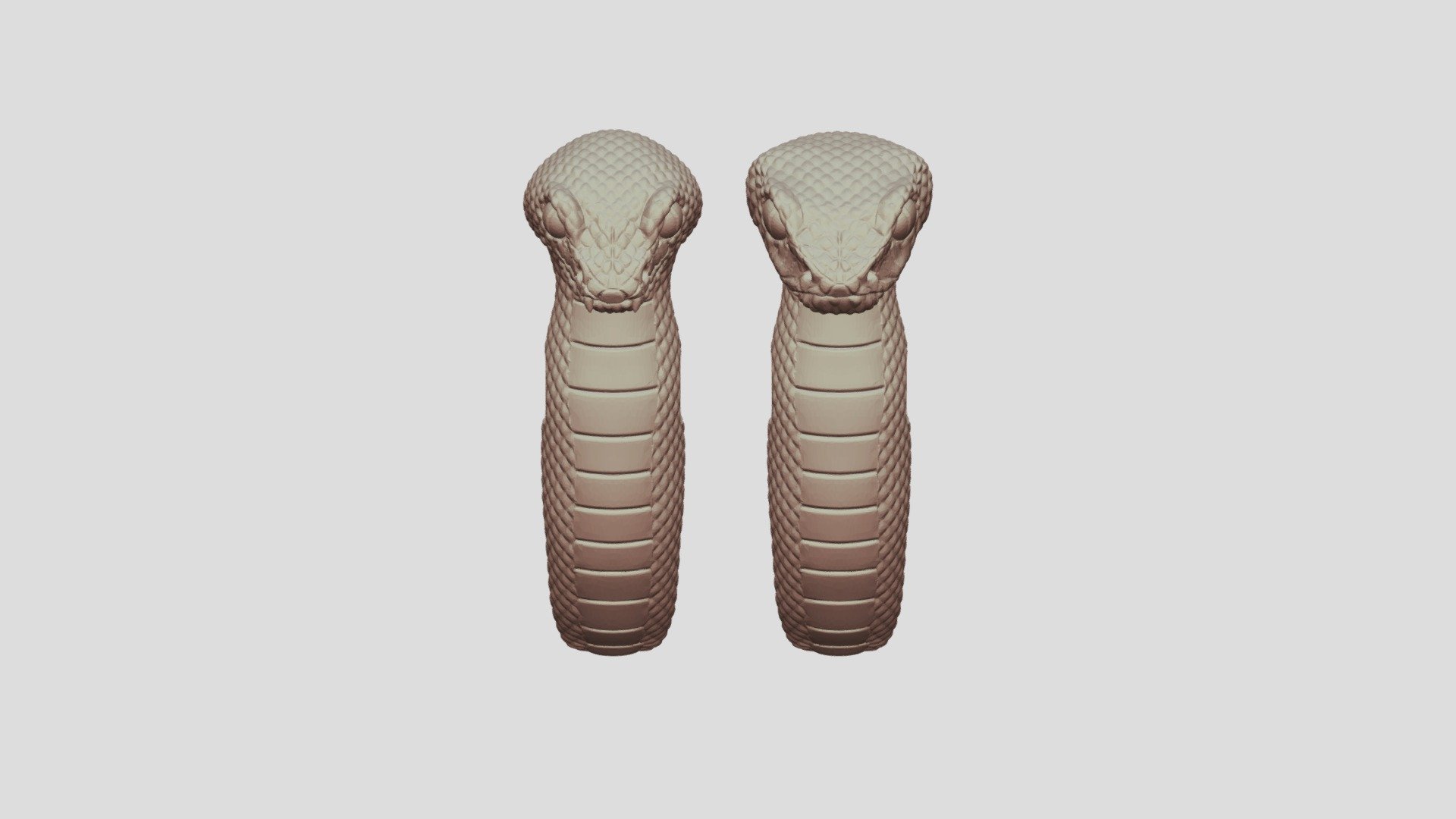 Snake head edit comparison2 - 3D model by deniz.kudayar [c3dc2f4 ...