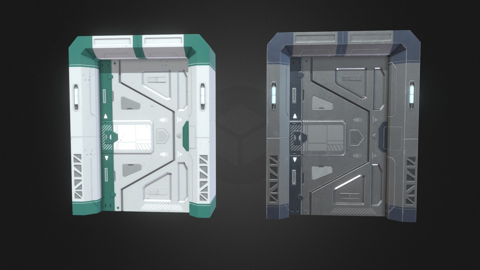 SciFi Doors Pack Vol2 - Door 02 - Buy Royalty Free 3D model by Eduardo R / iOcus Rise (@eduroam ...