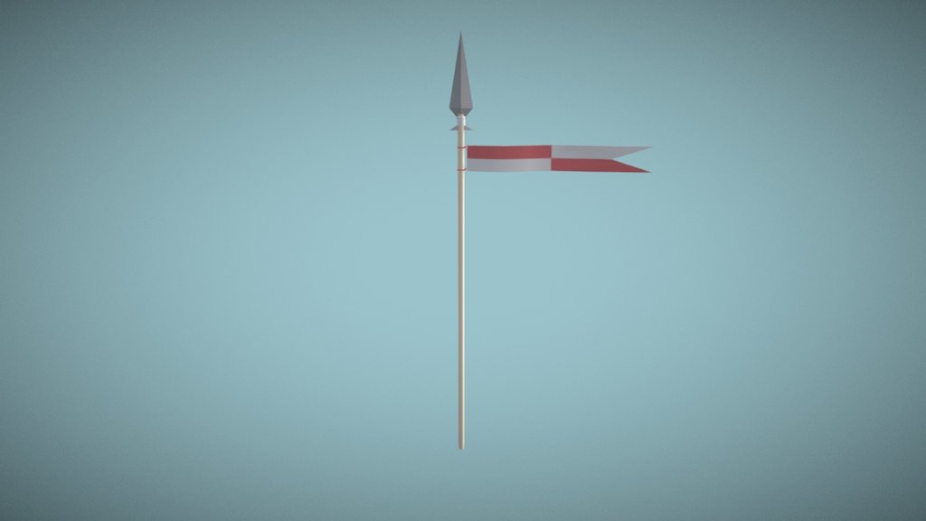 Small Banner Spear Heraldry Red - Download Free 3D model by KThies ...