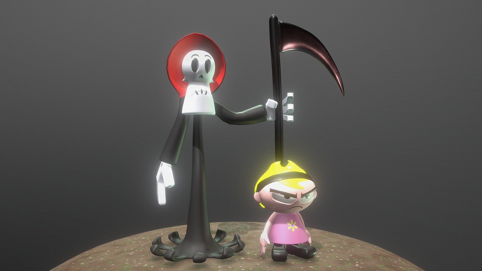 Grim and mandy - 3D model by Neugelgarth (@Neug) [c3e2220] - Sketchfab