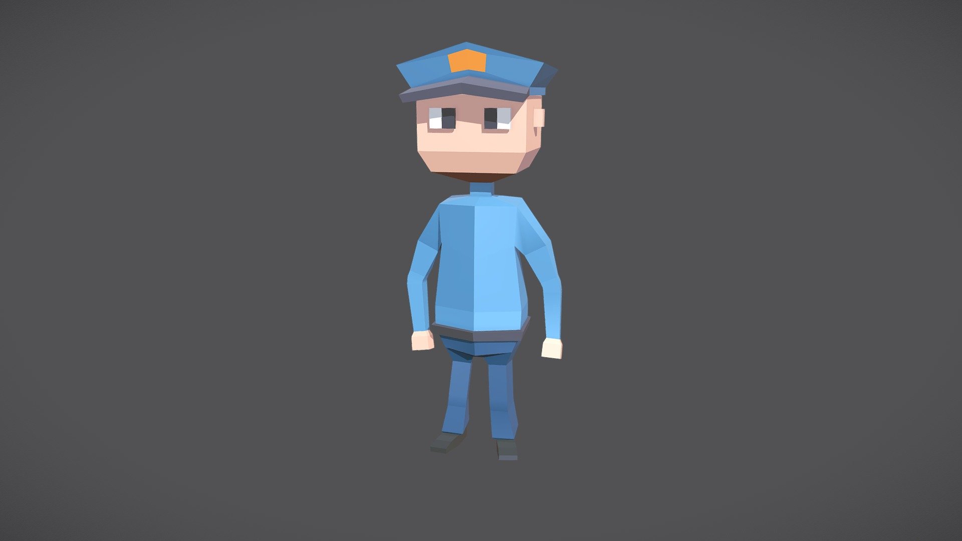 Low poly cop - 3D model by GeneralRGB [c3e5ca9] - Sketchfab