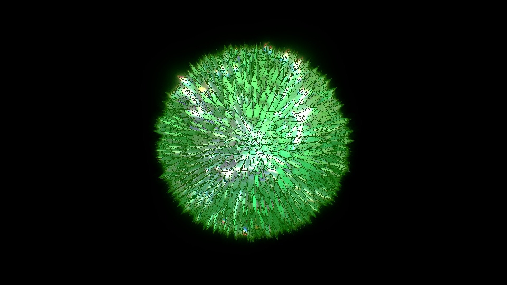 Planet of Green Spikes - 3D model by Mareon (@mareoncz) [c3e8b7a ...