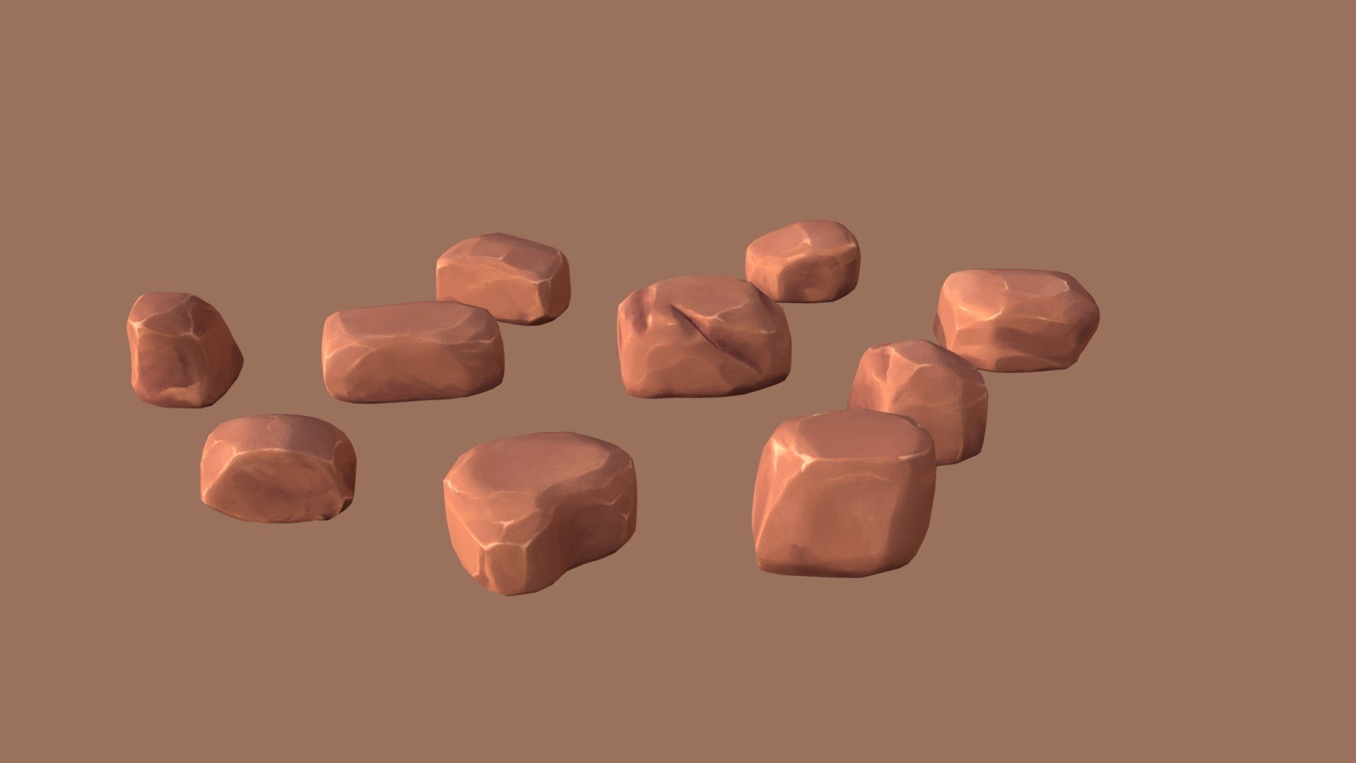 Commission: Small Rocks - 3D model by Betsy (@sycorix) [c3e9e26 ...