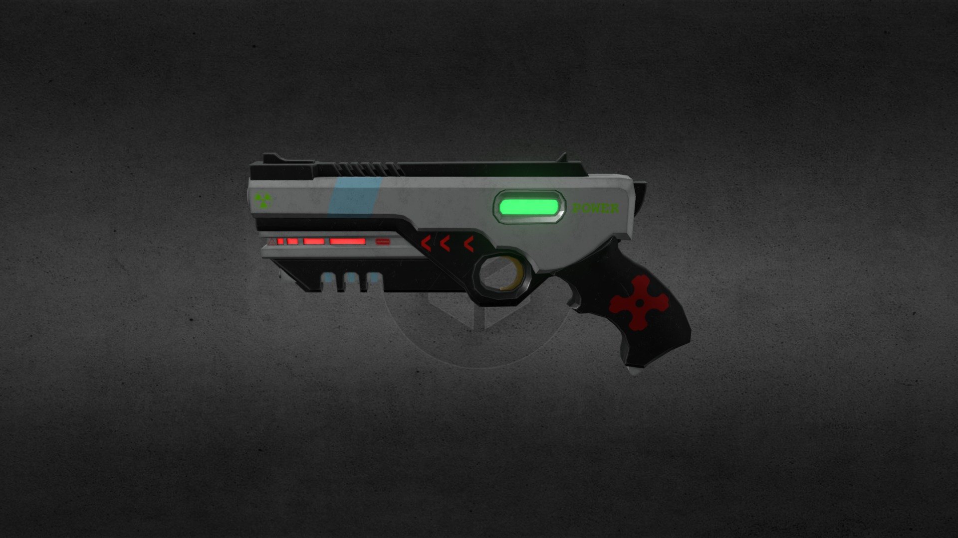 Low-Poly Sci-Fi Gun - 3D model by mdabraar [c3e9f16] - Sketchfab