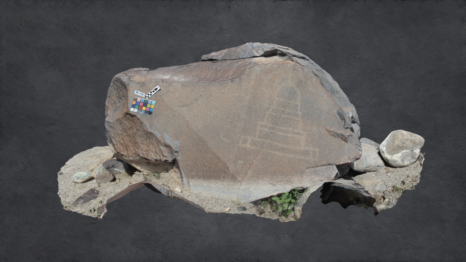 Rock Carving at Thakot (Rock 91) - 3D model by cvlablums [c3eab00 ...