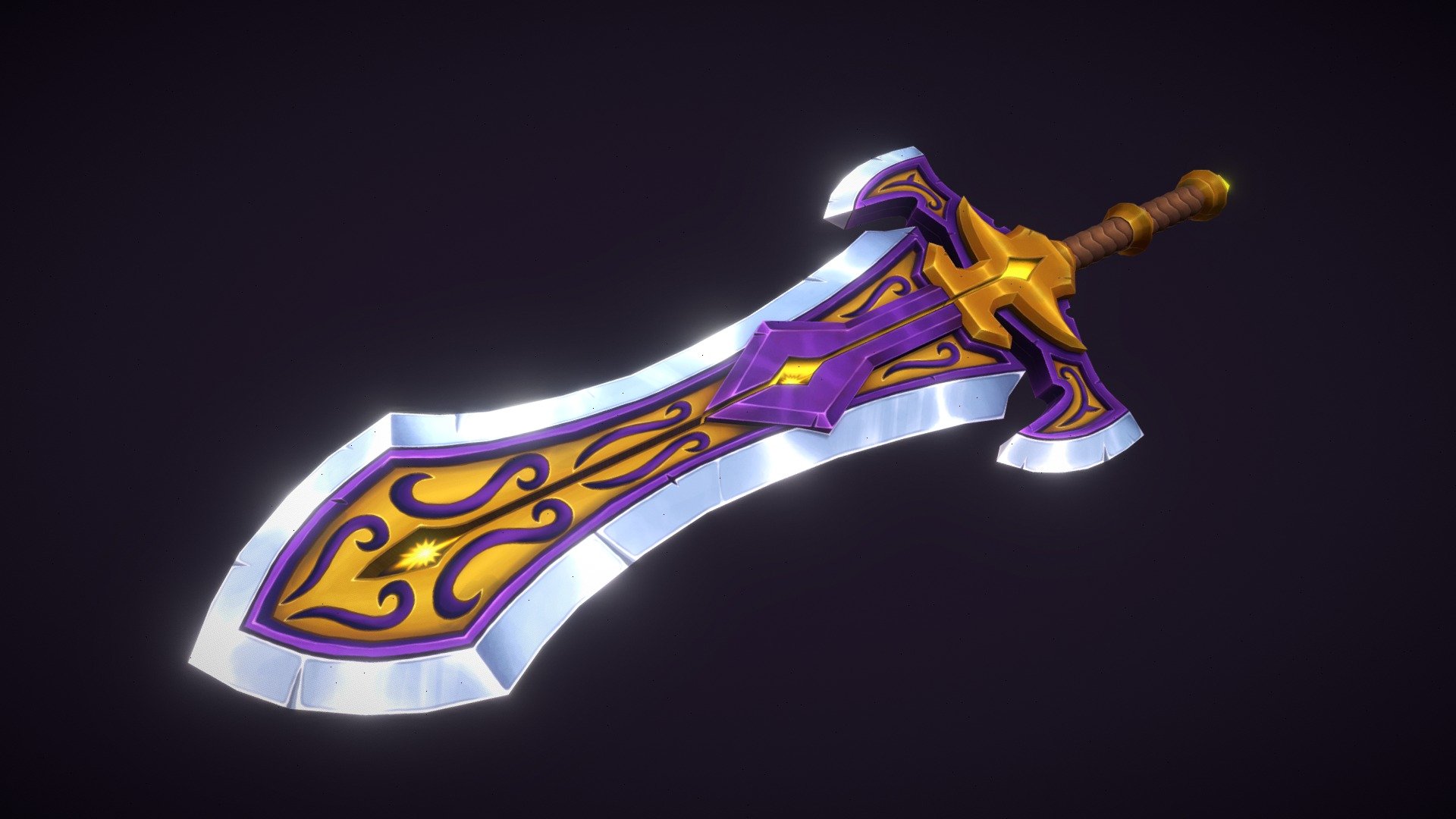 Royale GreatSword (HandPainted stylized) - 3D model by Mucaheat ...