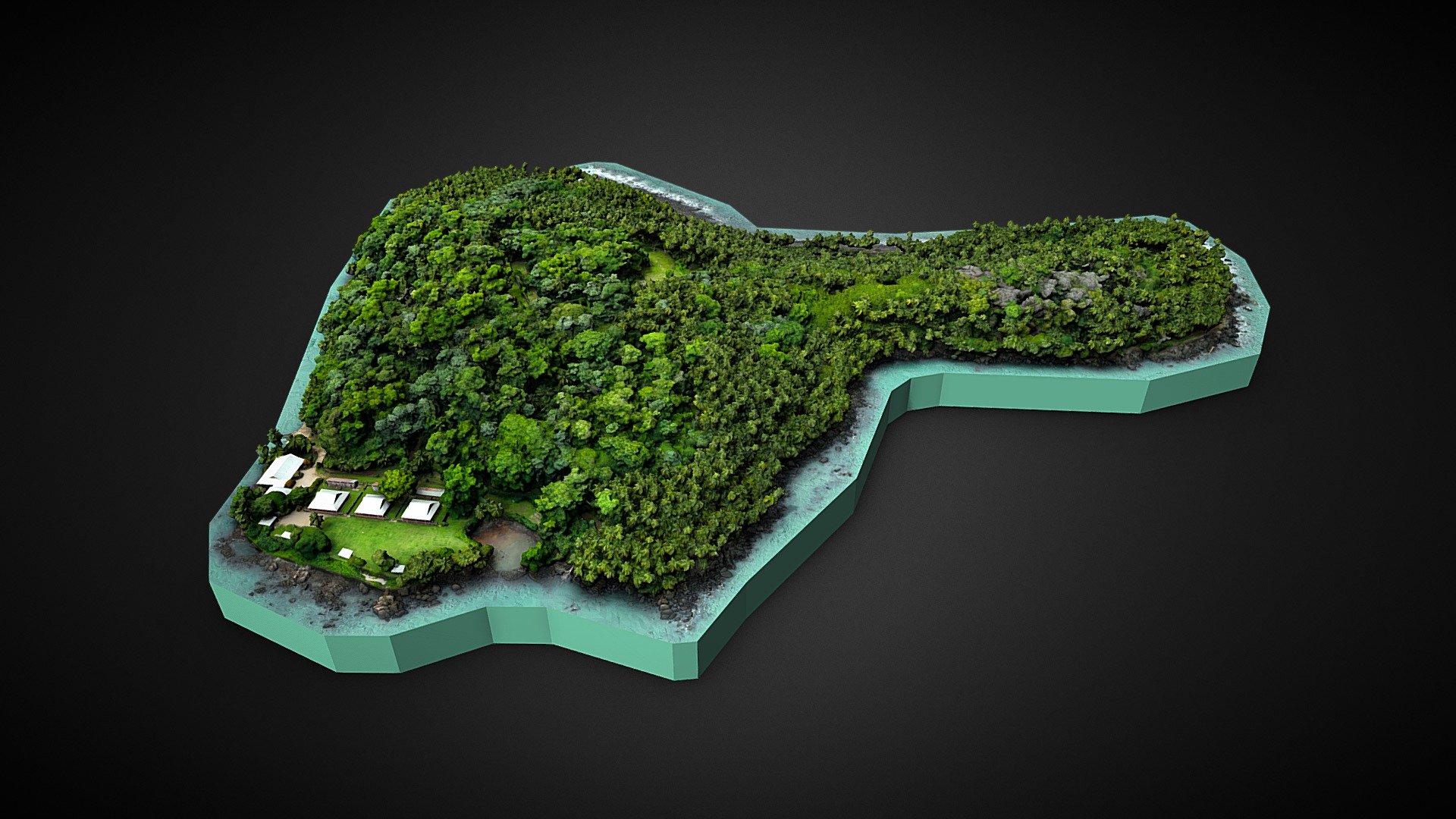Îles du salut - Saint-Joseph - 3D model by Sentinel Drones (@sentinelDrones) [c3ec5ae] - Sketchfab