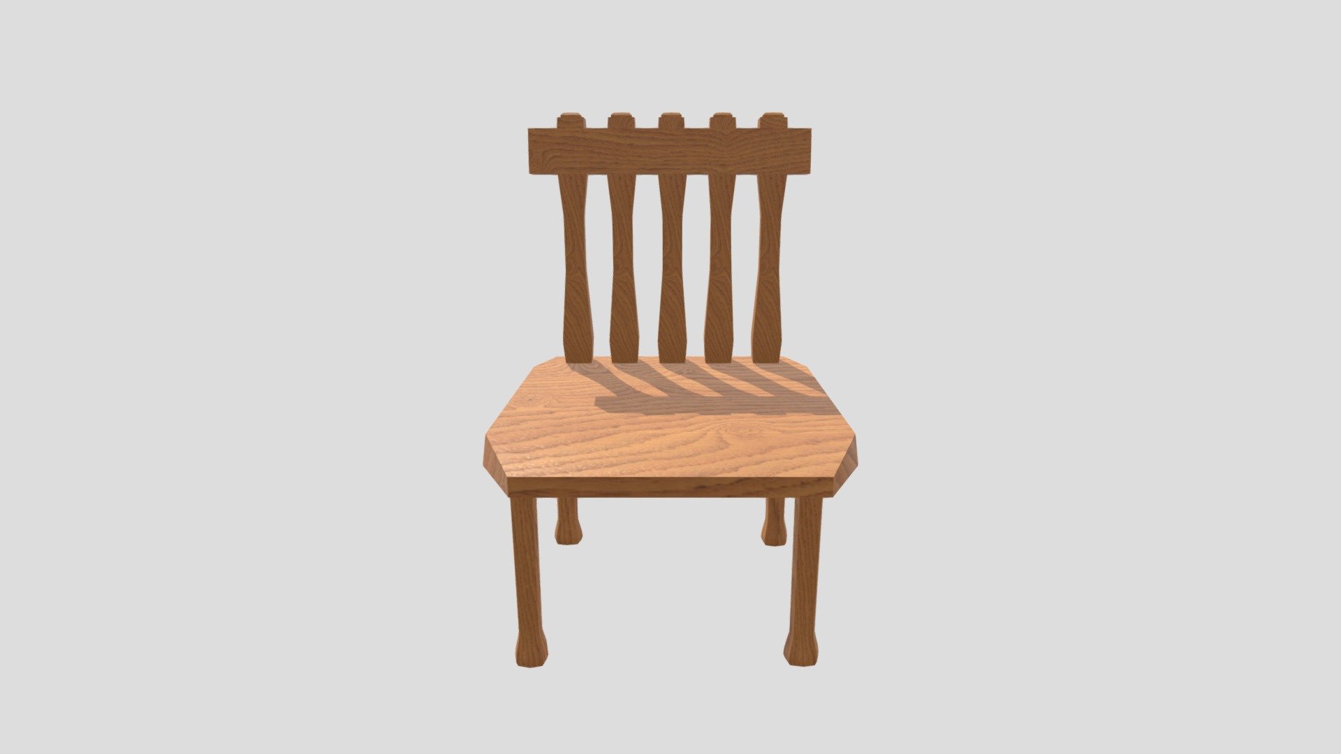 Textured Wooden Chair - 3D model by Matt_Valentine [c3f0def] - Sketchfab