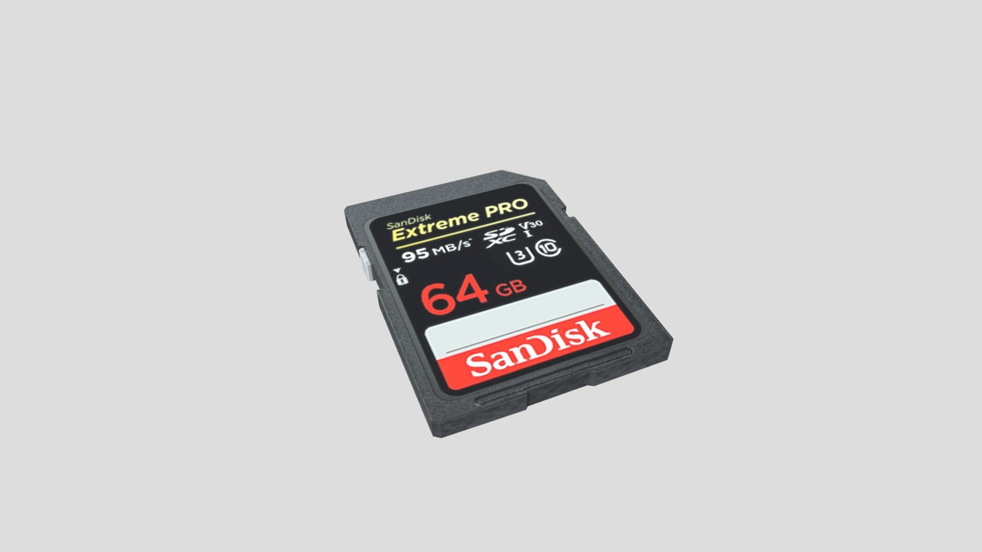 SanDisk SD Card - Download Free 3D model by Kiran Kumar ...
