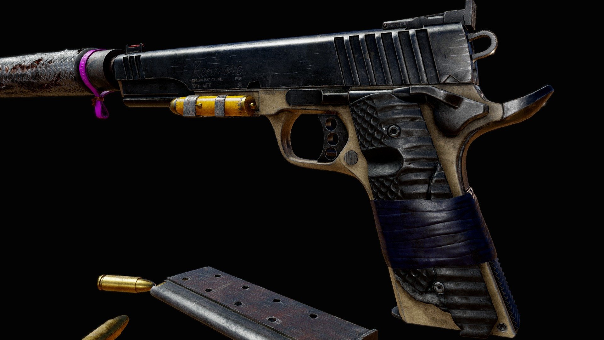 Post-apocalyptic pistol - Download Free 3D model by Cyril43 [c3f3a70 ...