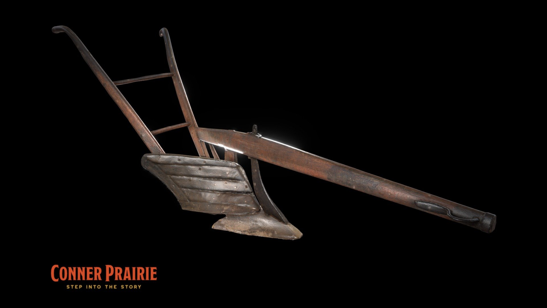 Plow with Wooden Moldboard - 3D model by IU Indianapolis University ...