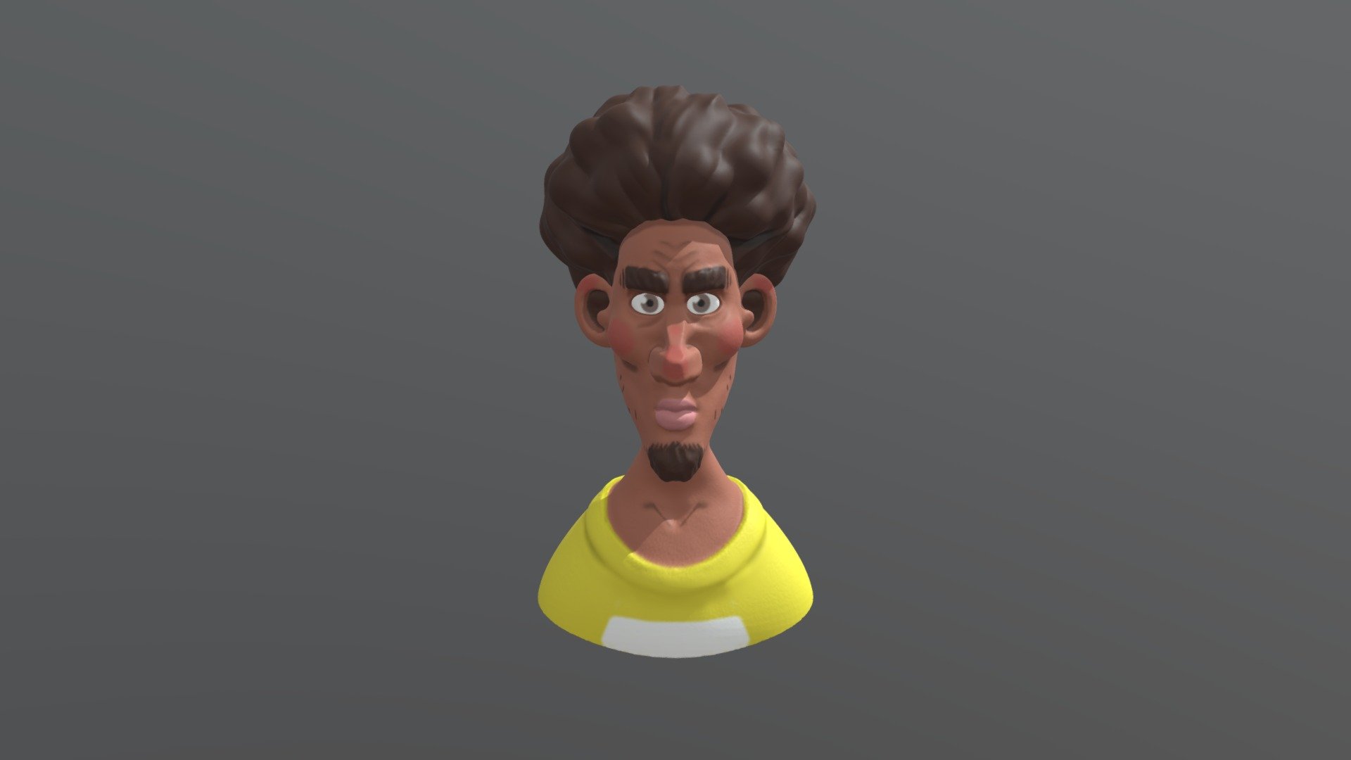 Cartoon Black Power - 3D model by FabinhoArte [c3f4494] - Sketchfab