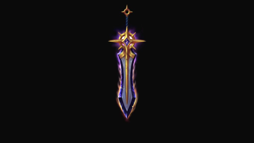 Hand Painted Sword - 3D model by cobrabird [c3f870b] - Sketchfab