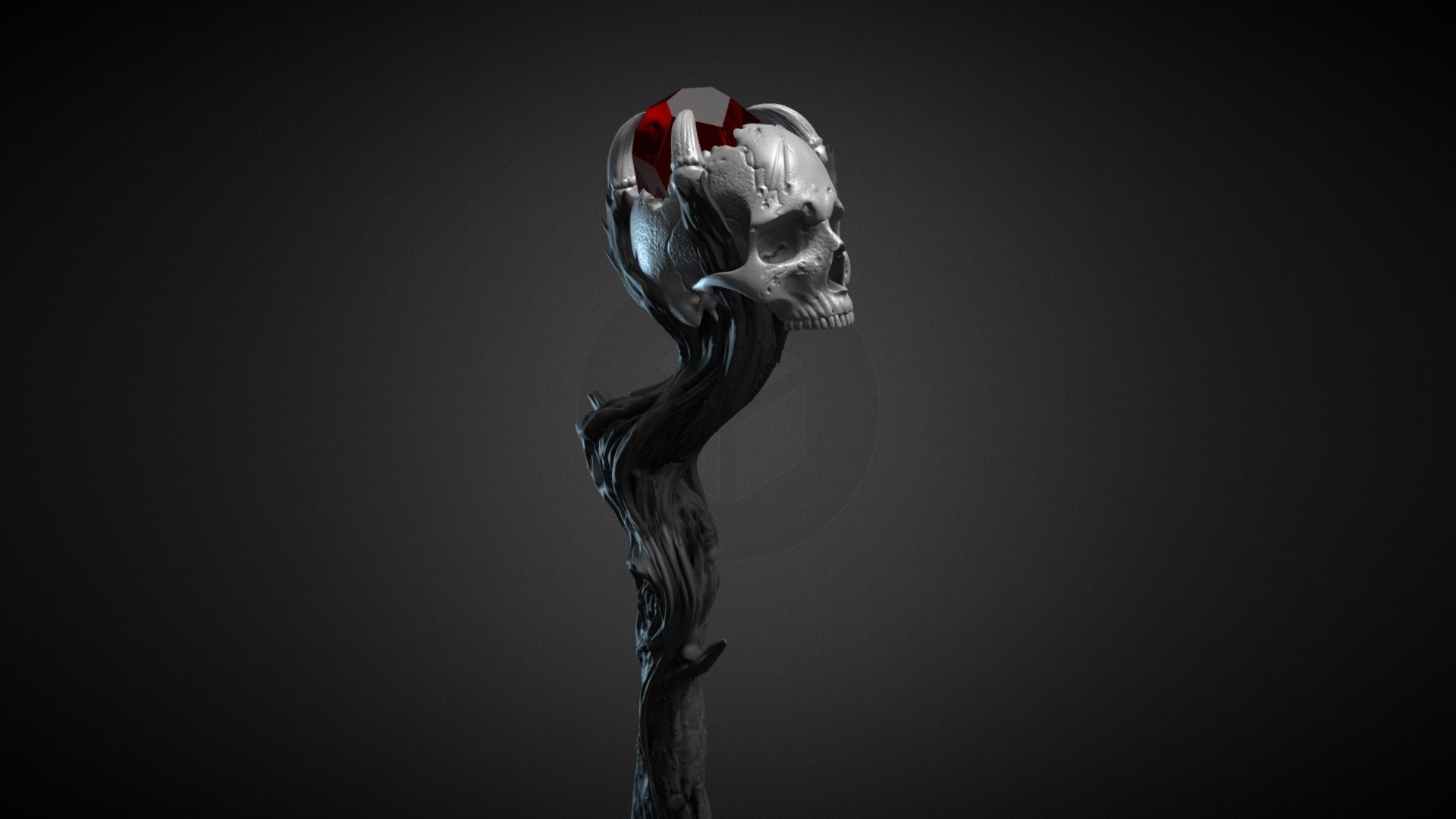 Day#12 - Object: Staff - 3D model by Krzysztof Gryzka (@gryzka ...