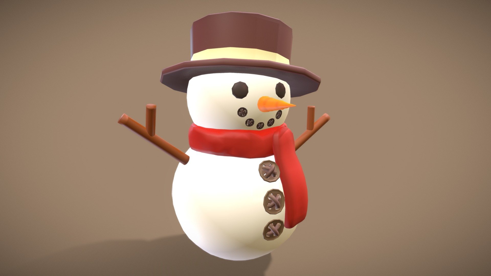 Snowman - Buy Royalty Free 3D model by Ainaritxu14 [c3fb535] - Sketchfab Store