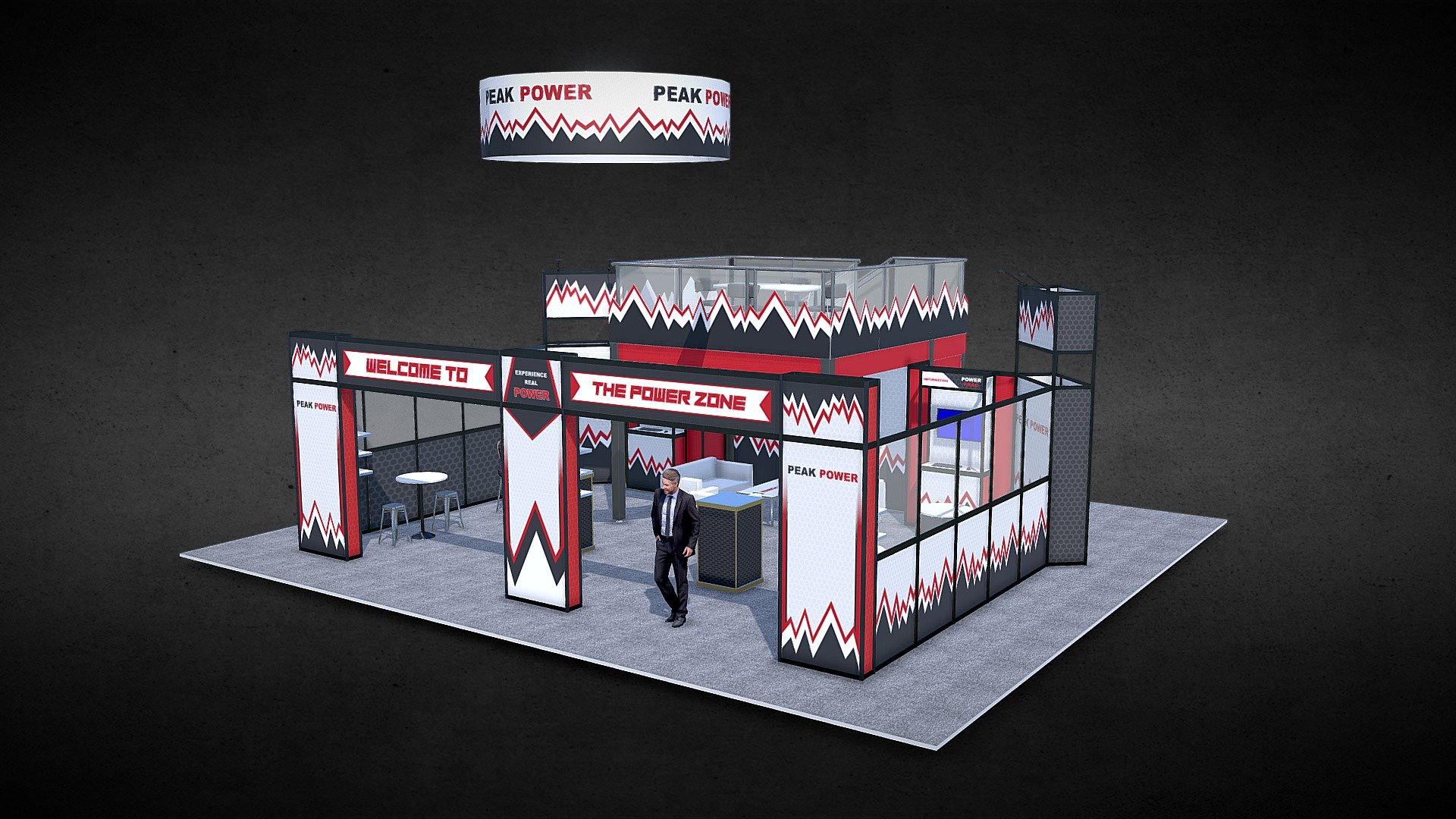 Booth-Power Zone Series #2 - 3D model by Blake Rice - 3D Designs ...