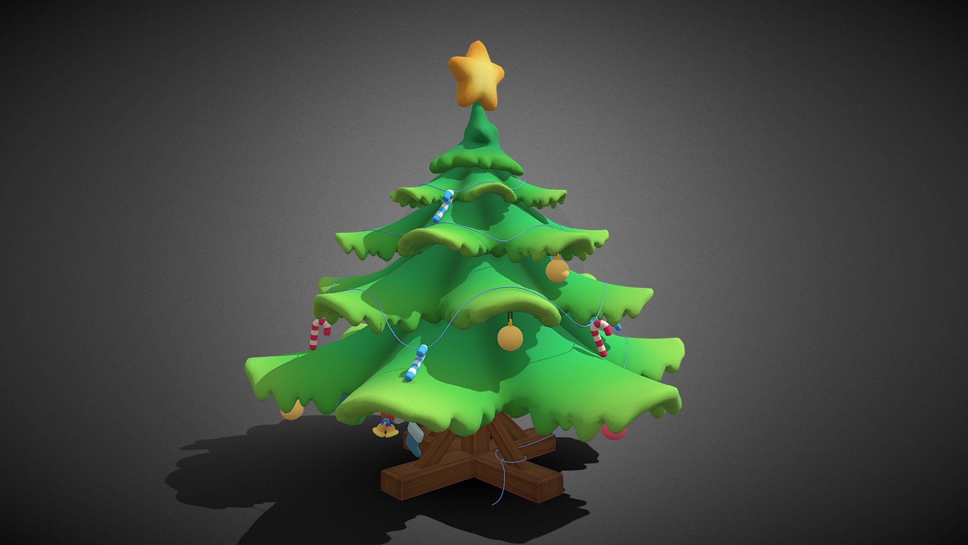 cartoon pine tree - Buy Royalty Free 3D model by misitewang [c3feb2e ...
