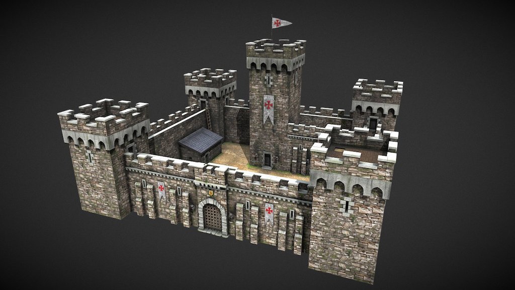 MEDIEVAL FORTRESS - 3D model by sanchiesp [c3ff6a0] - Sketchfab