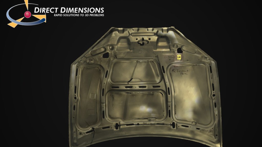 Car hood underside scan - 3D model by Direct Dimensions (@dirdim ...