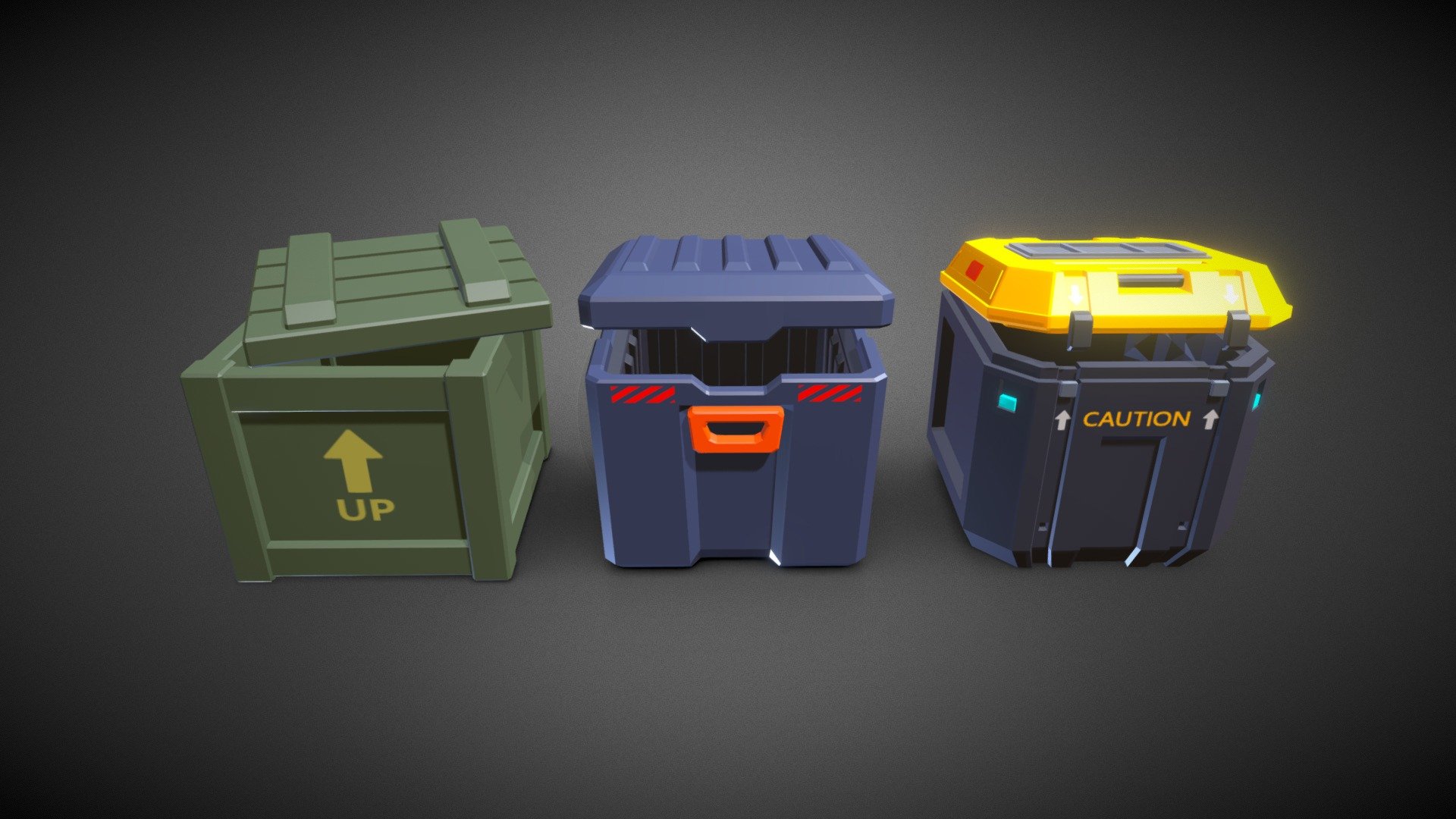Loot boxes - Buy Royalty Free 3D model by Lucine (@gamegirl) [c405b5d ...
