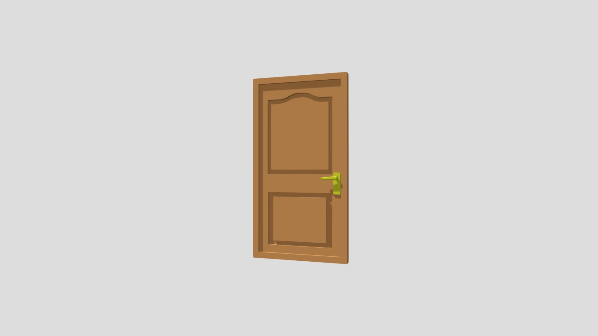 One way-Low Poly-Door model - Download Free 3D model by RSxdxd ...