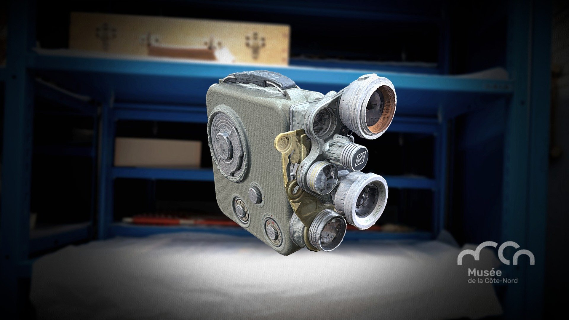 Caméra à cinq lentilles / Five-lens camera - 3D model by Musée régional ...